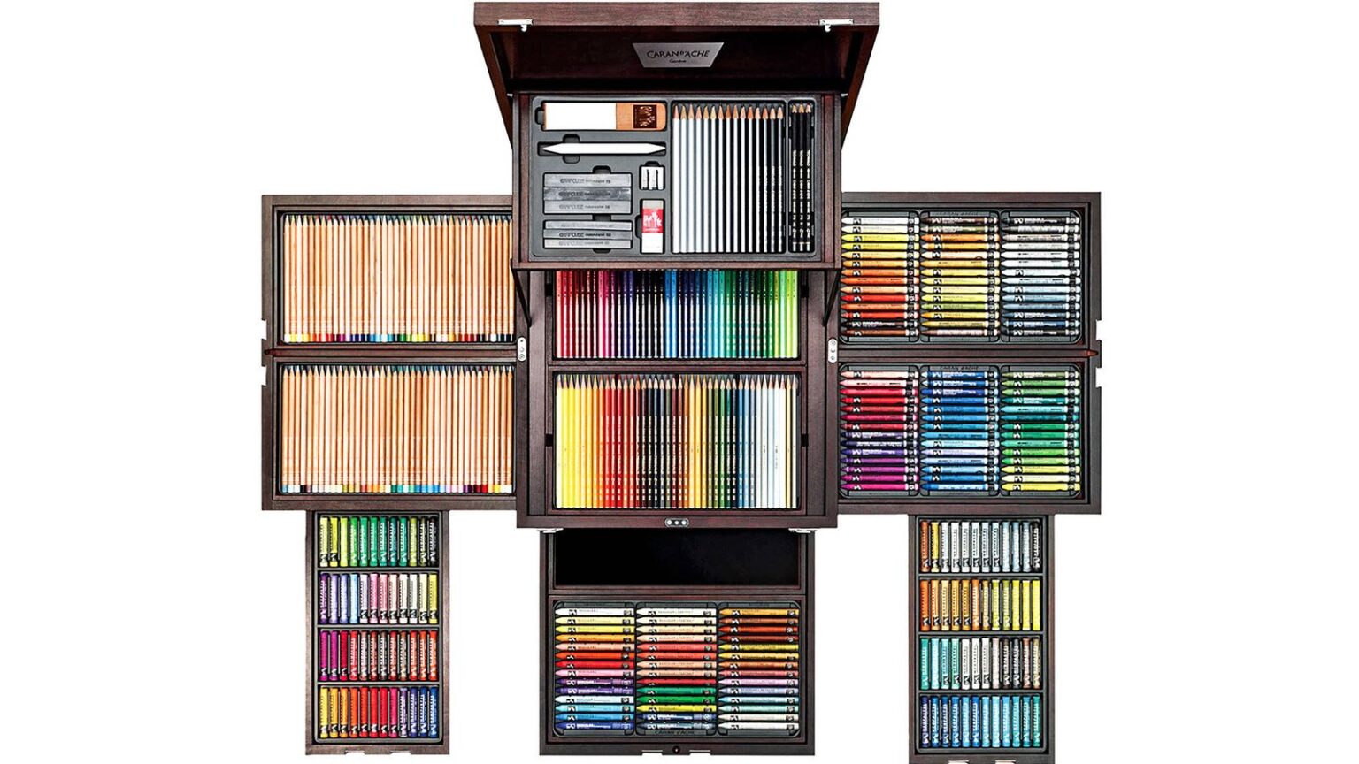 El set de artista de Caran d´Ache